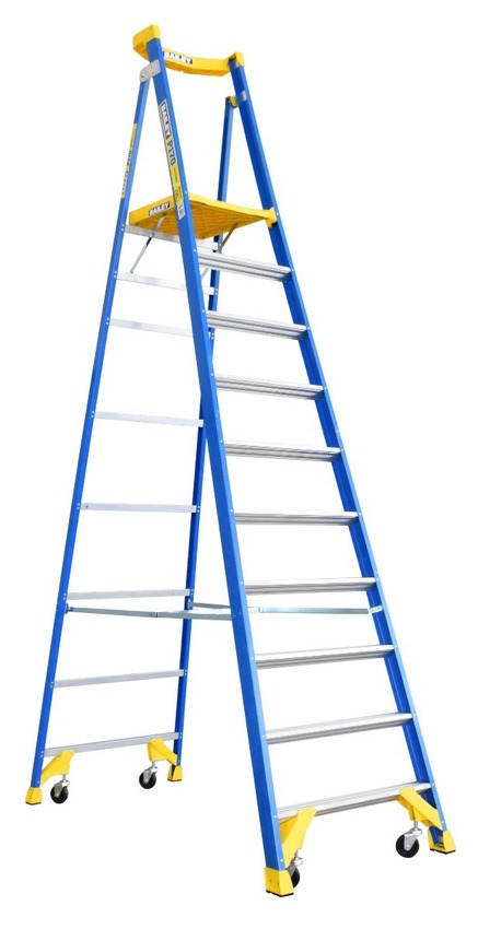Bailey 10 Step Fibreglass Platform Ladder - 170kg Rated