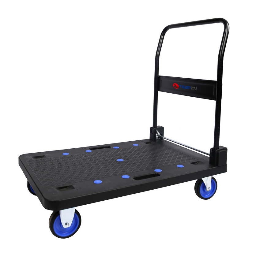 250Kg Rated Plastic Folding Platform Trolley - Teamstar Trolleys